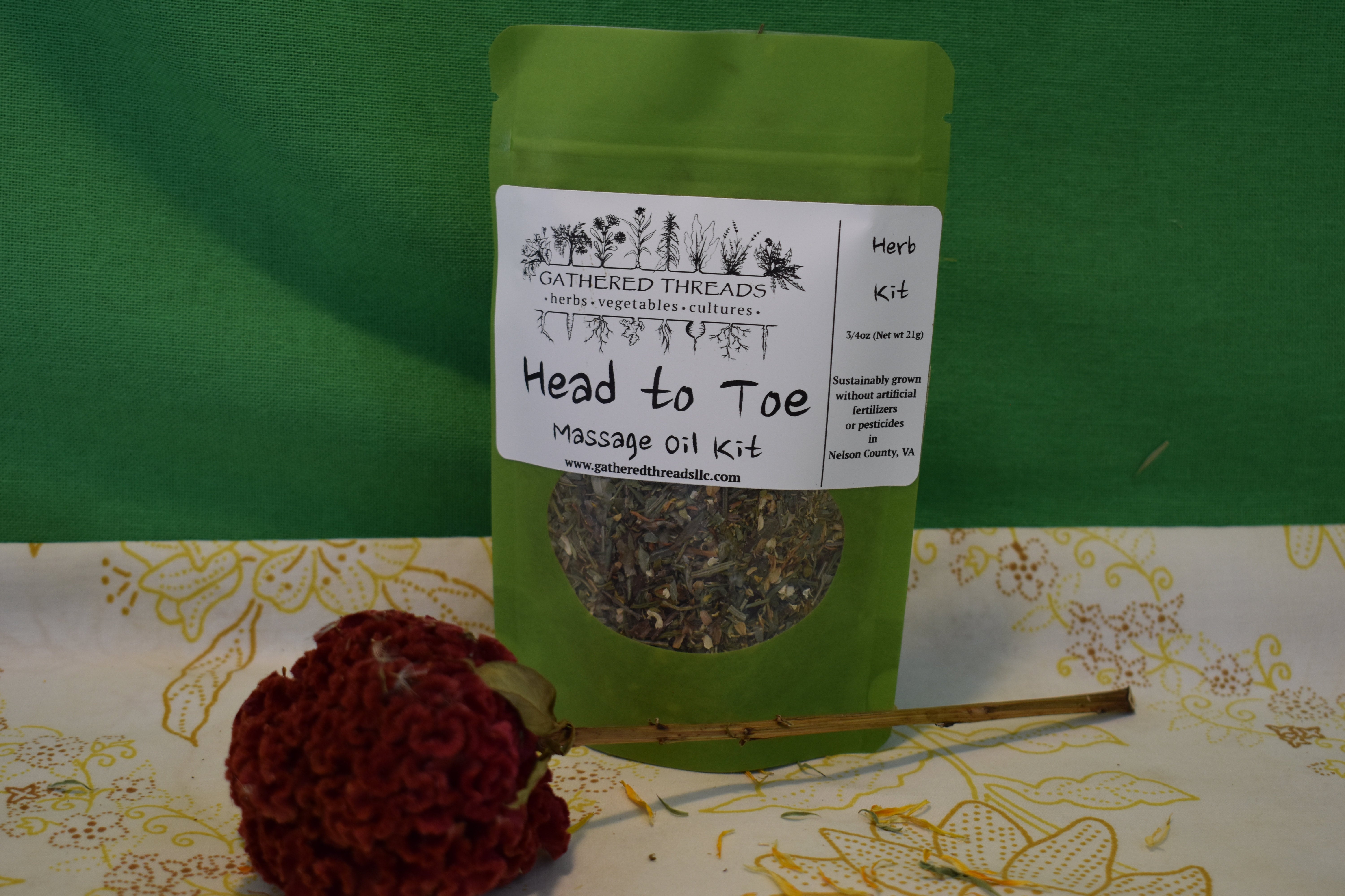 Head to Toe Massage Oil Kit | Gathered Threads