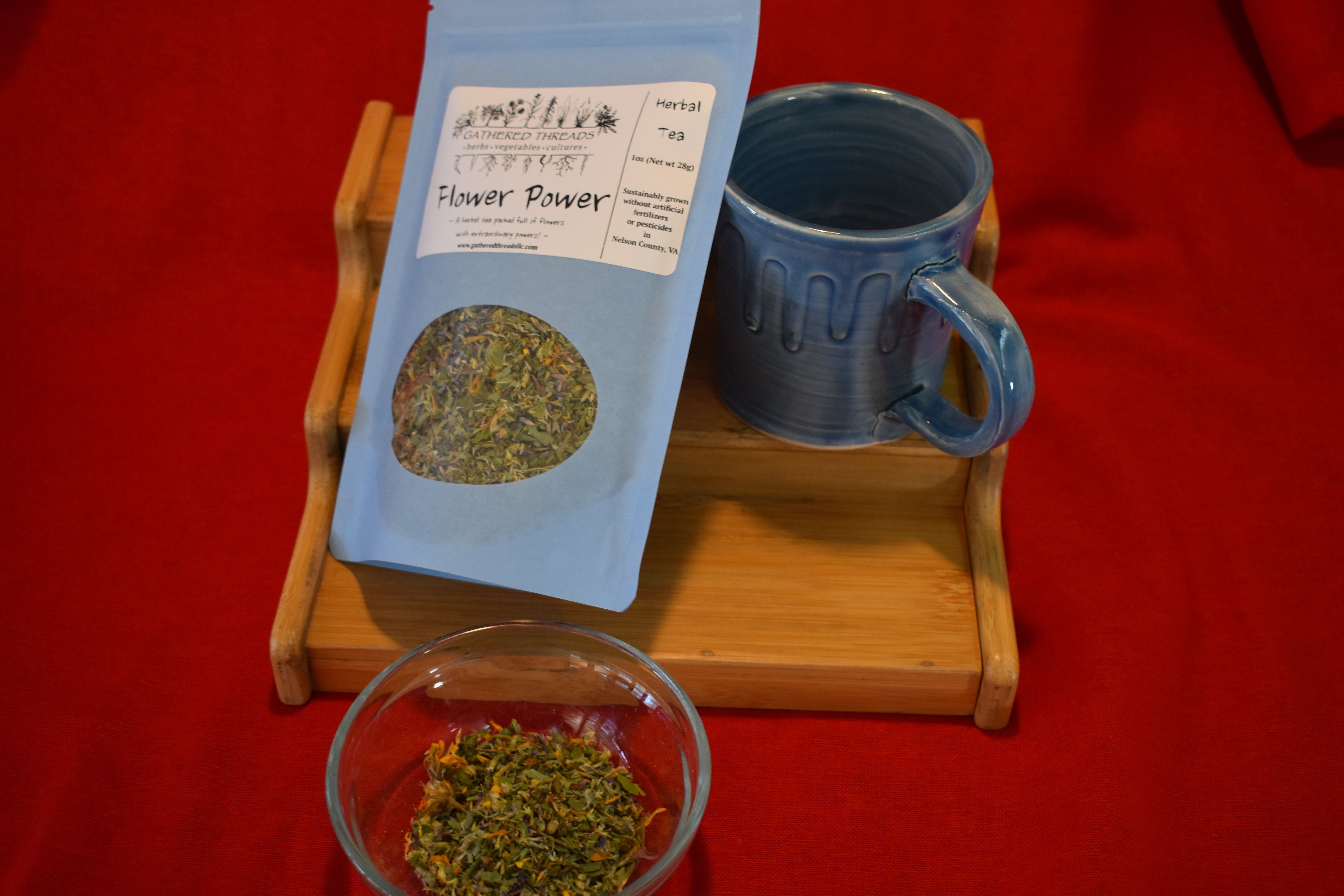 Flower Power Herbal Tea | Gathered Threads