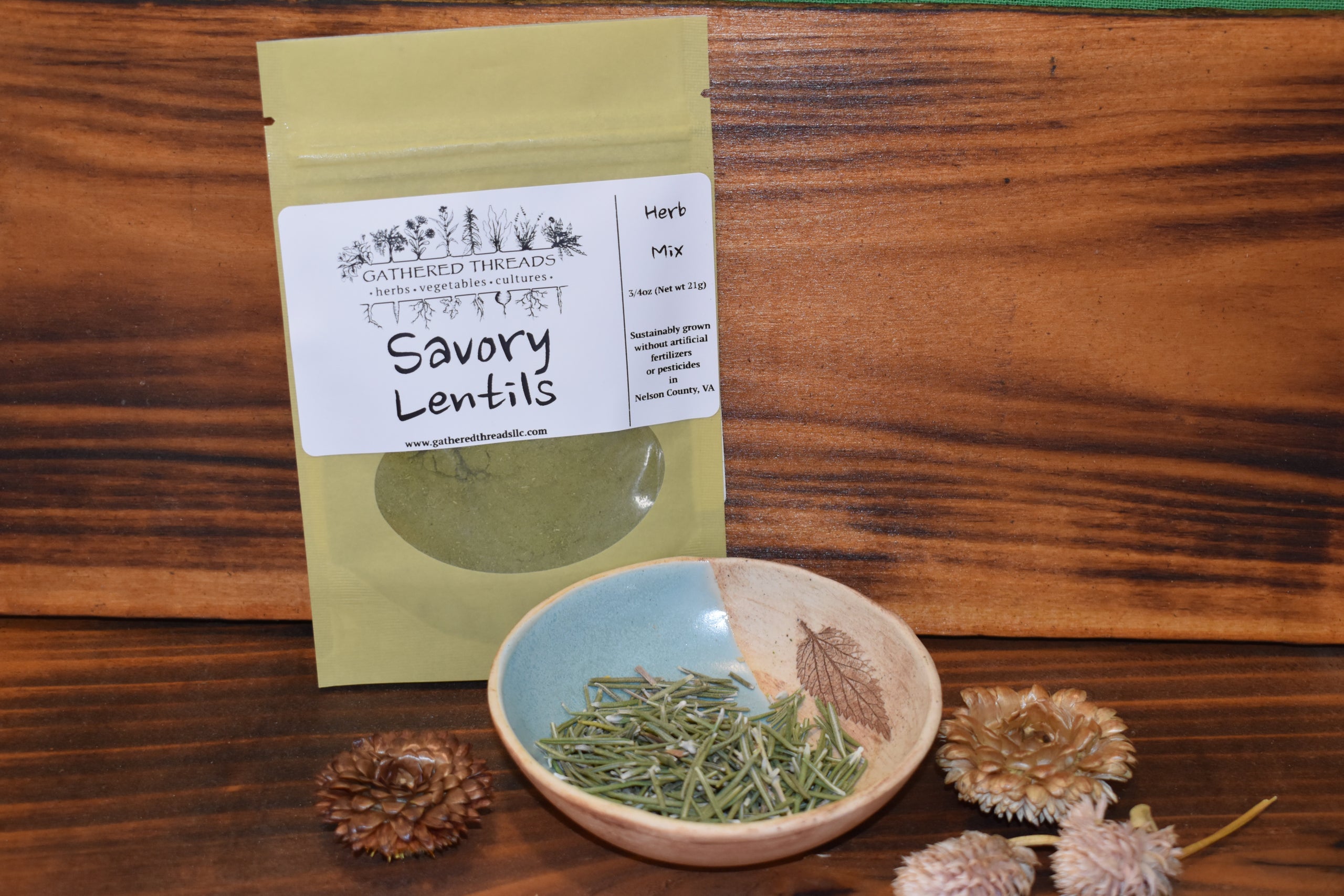 Savory Lentils | Gathered Threads