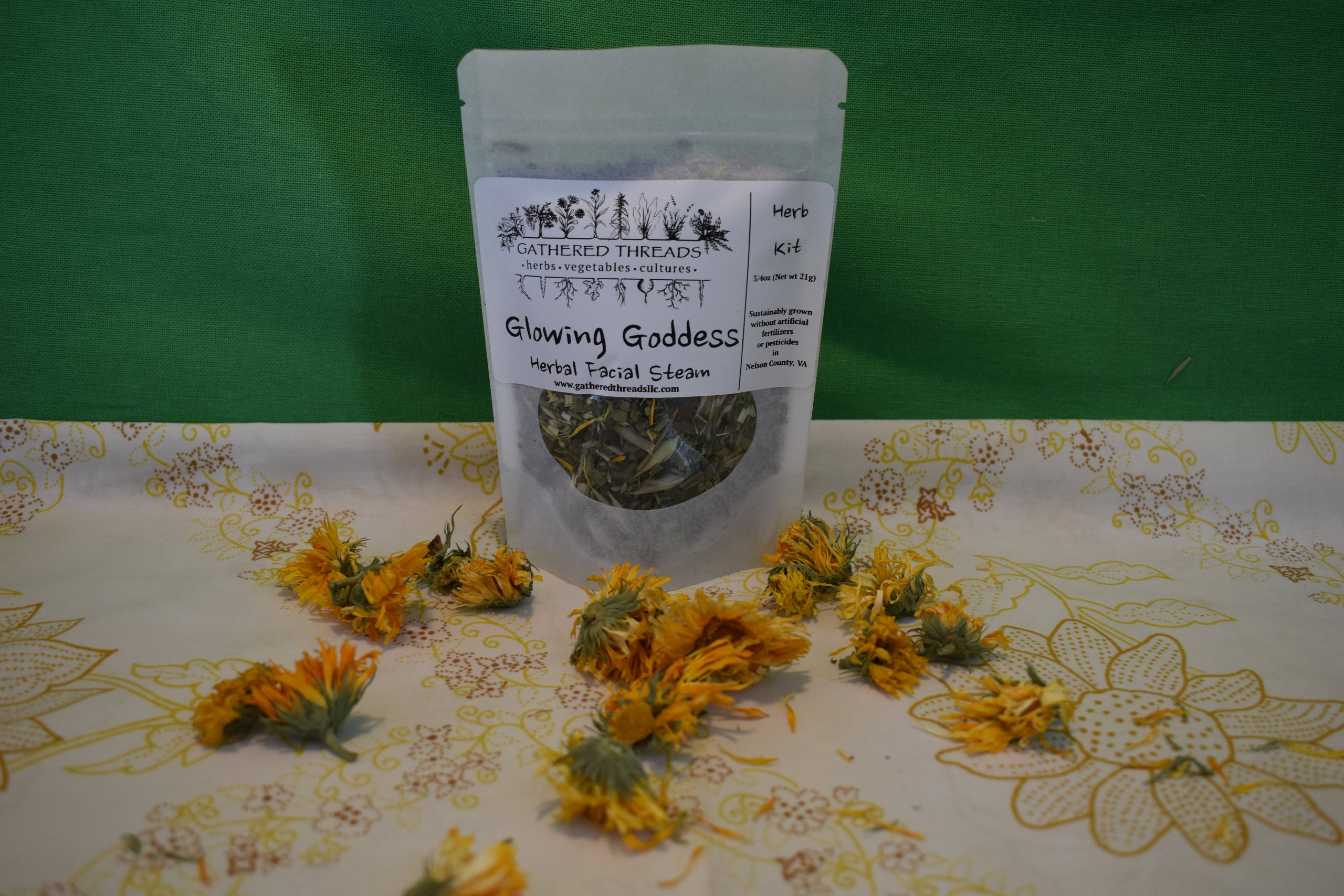 Herbal Facial Steam - Glowing Goddess | Gathered Threads